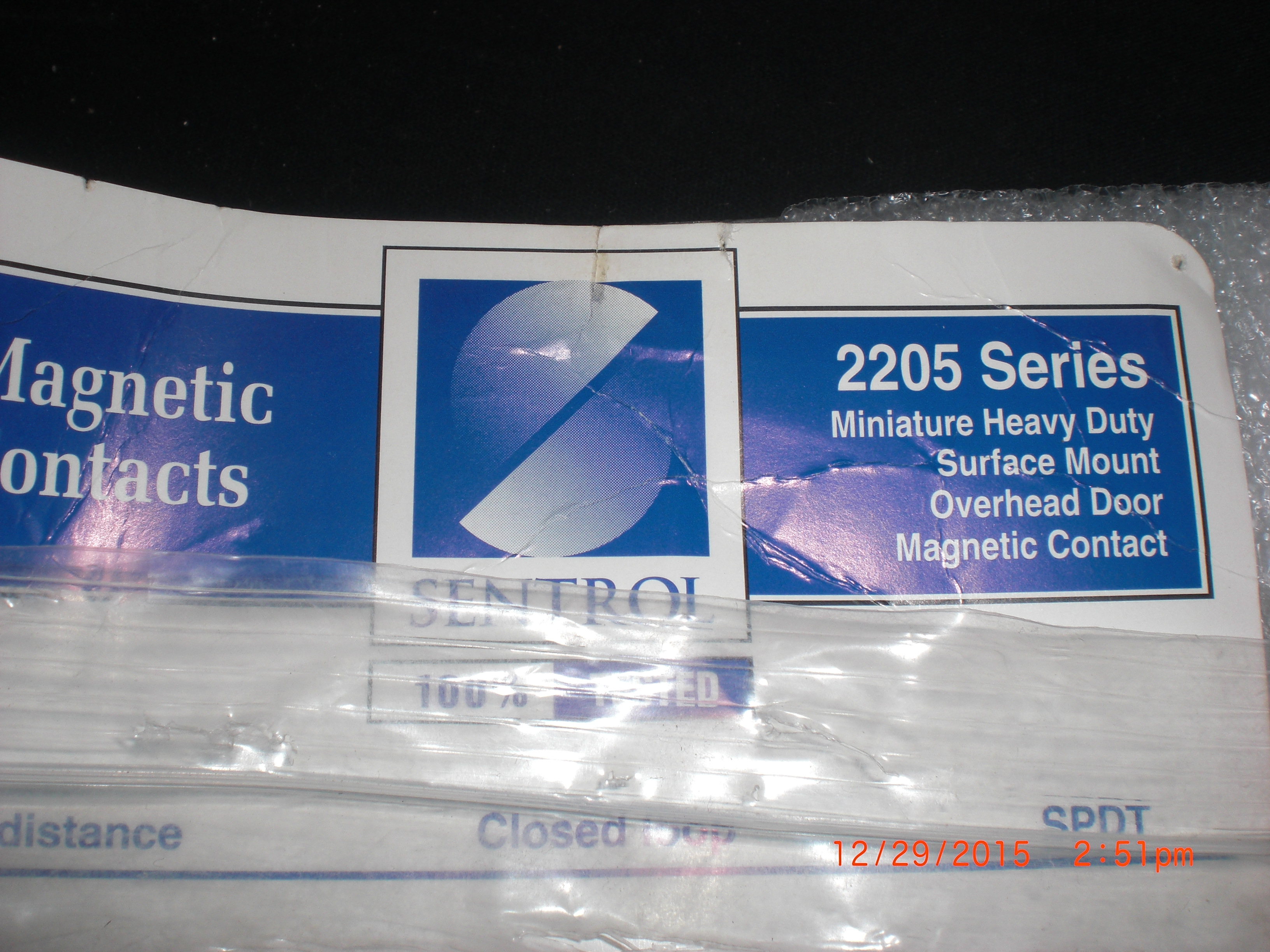 Switch SENTROL 2205A Magnetic contact overhead door | eBay