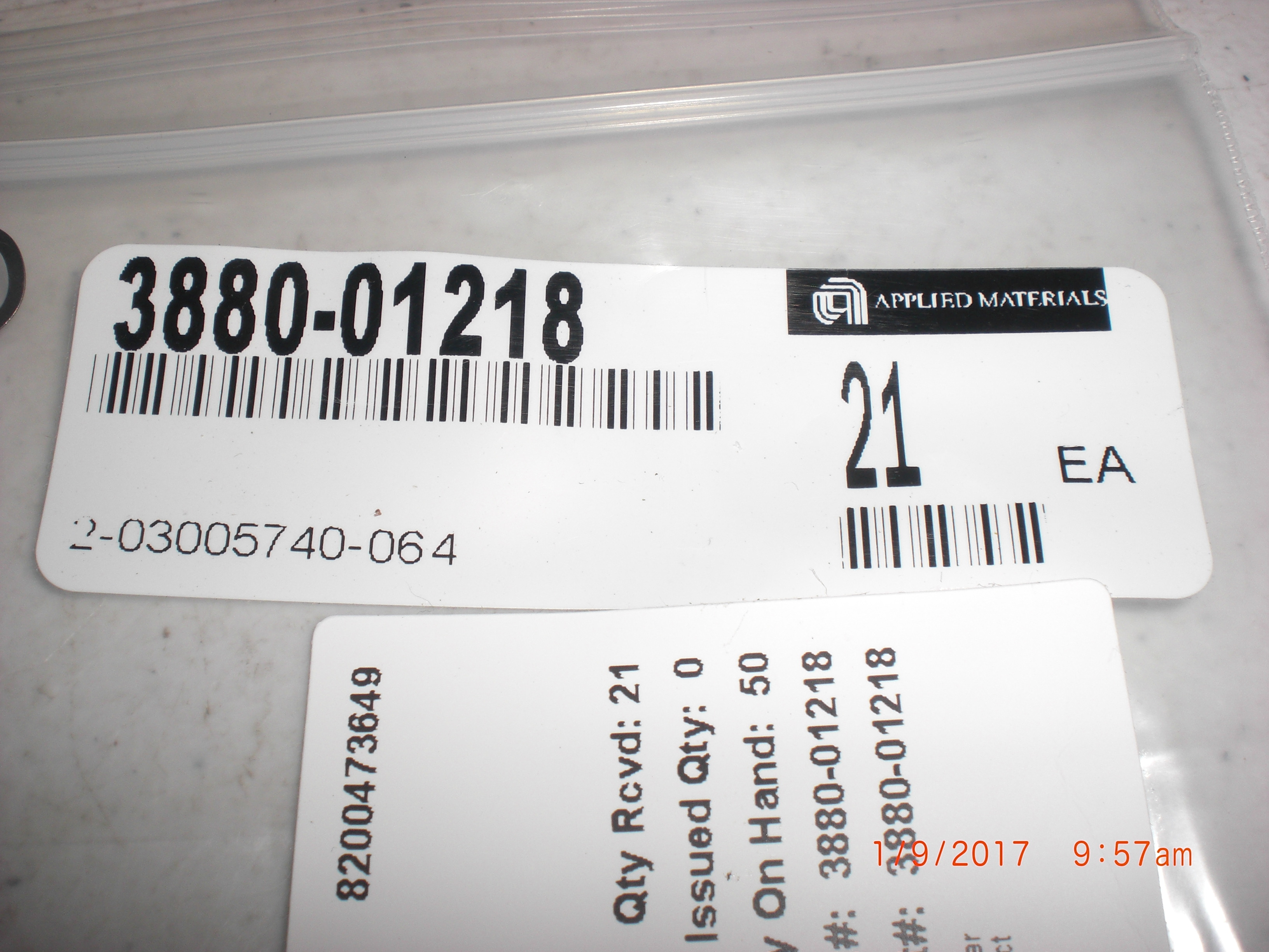 Washer (AMAT) 3880-01218 PKG 21 WSHR WAVE SPRG .367OD X .265ID X ...