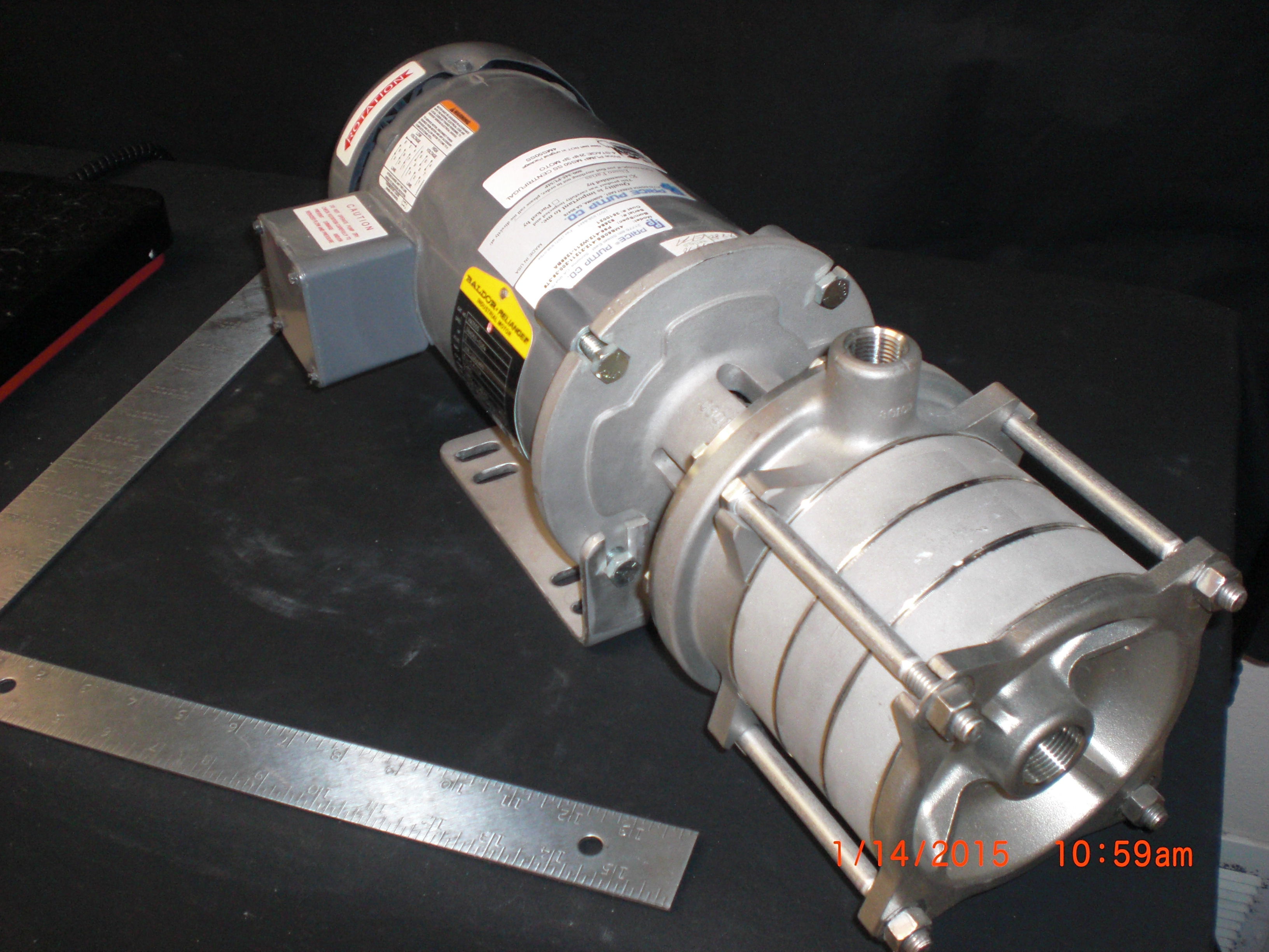 4MS50SS PUMP MS50 4MS50SS-412-21211-200-36-3T6 SS CENTRIFUGAL 4-STAGE ...