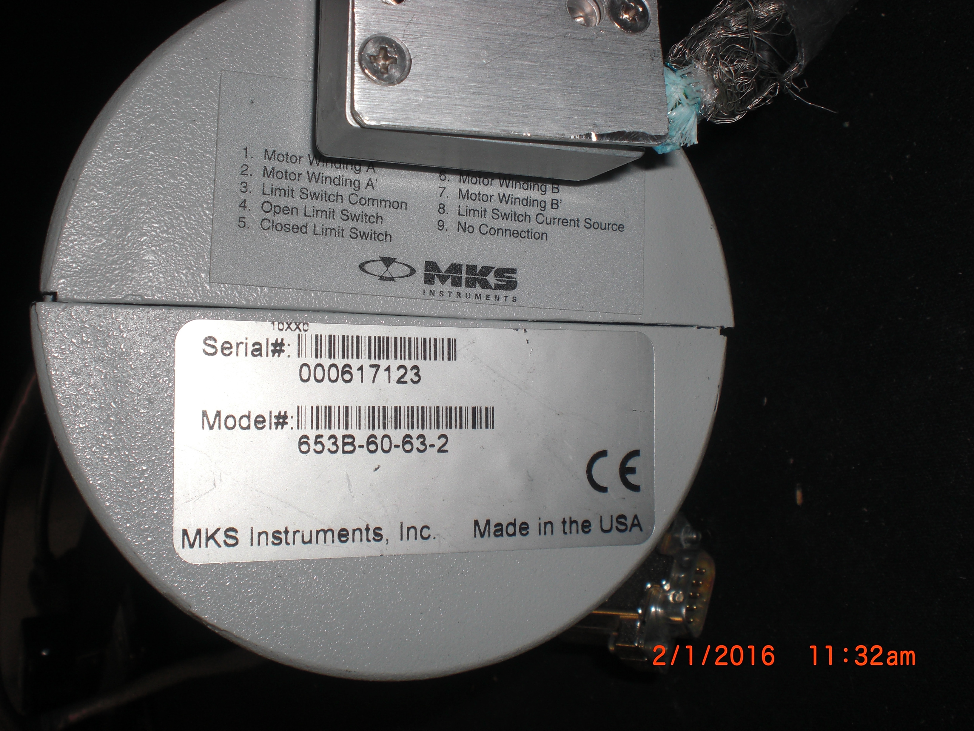 Valve MKS 653B-60-63-2 Throttle valve Untested AS IS | eBay