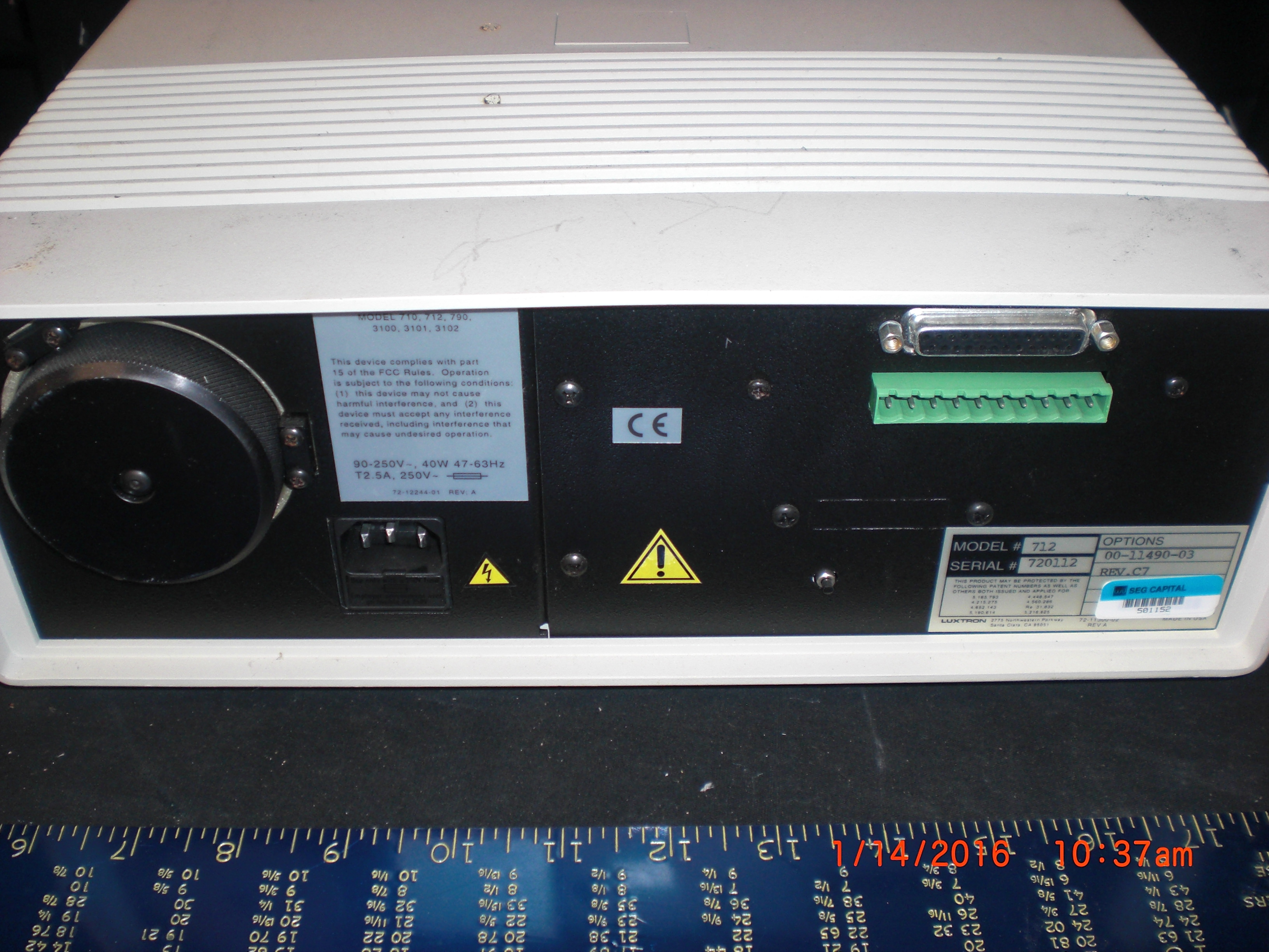 Controller Fluoroptic Thermometer w/o probe LUXTRON 712 untested | eBay