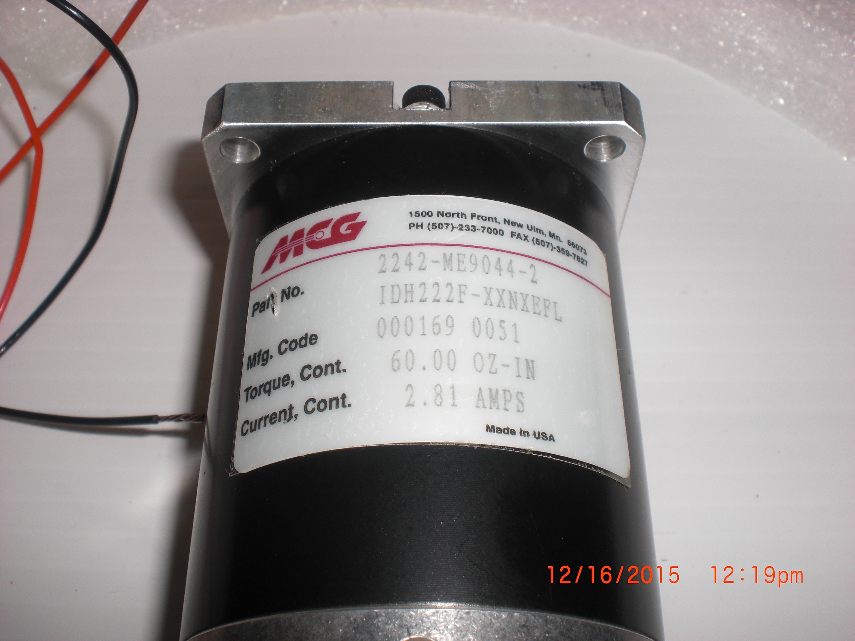 Motor DC Servo MCG 2242-ME9044 IDH222F RENOO 77822-035 ENCODER | eBay