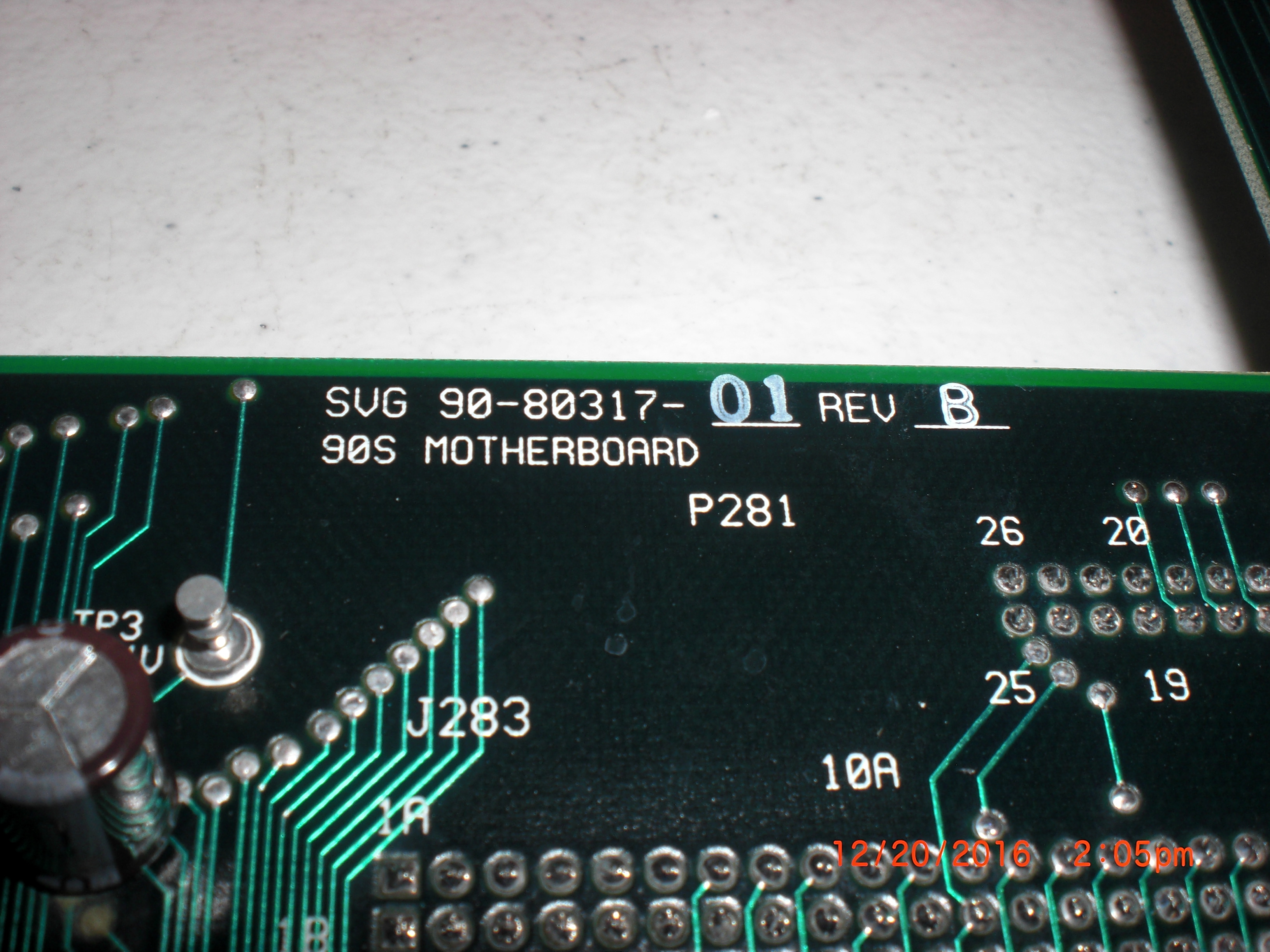 PCB 90S Mother Board SVG Lithography 90-80317-01 | eBay