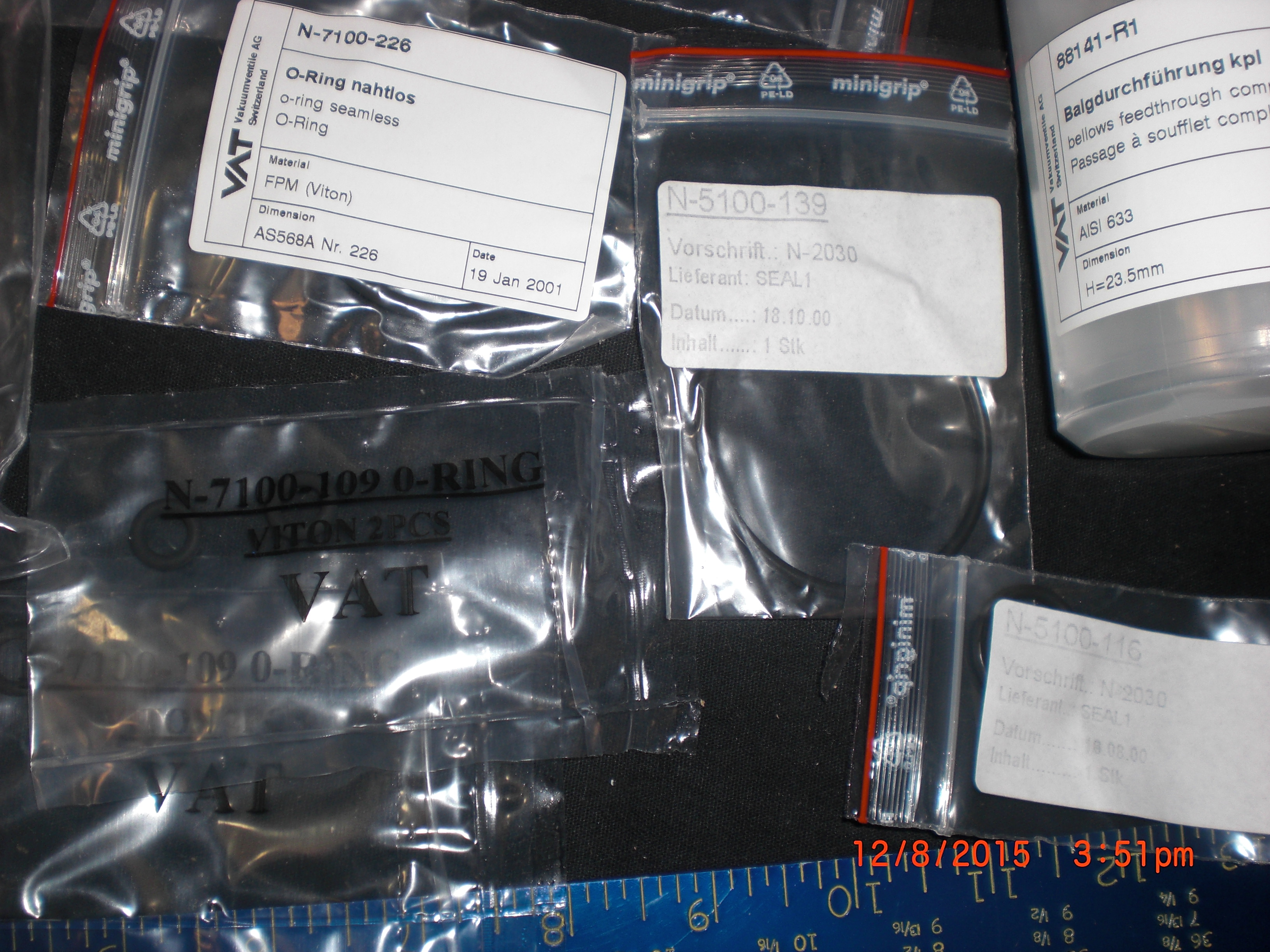 Valve Overhaul Kit for Actuator VAT 94061-R8 | eBay