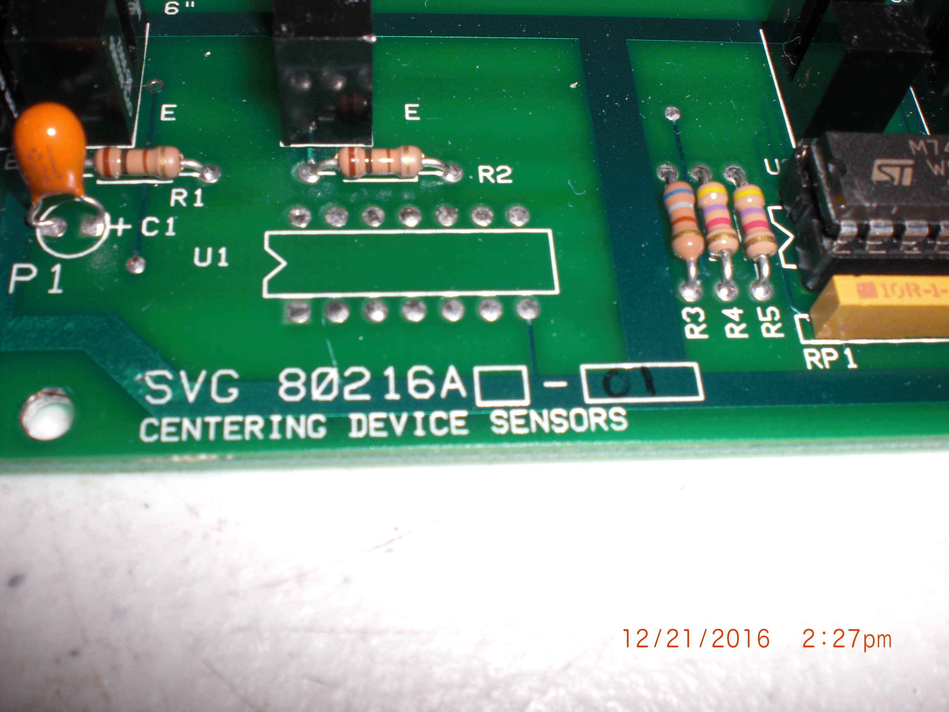 PCB Centering Device sensor board SVG Lithography 99-80216-01 | eBay