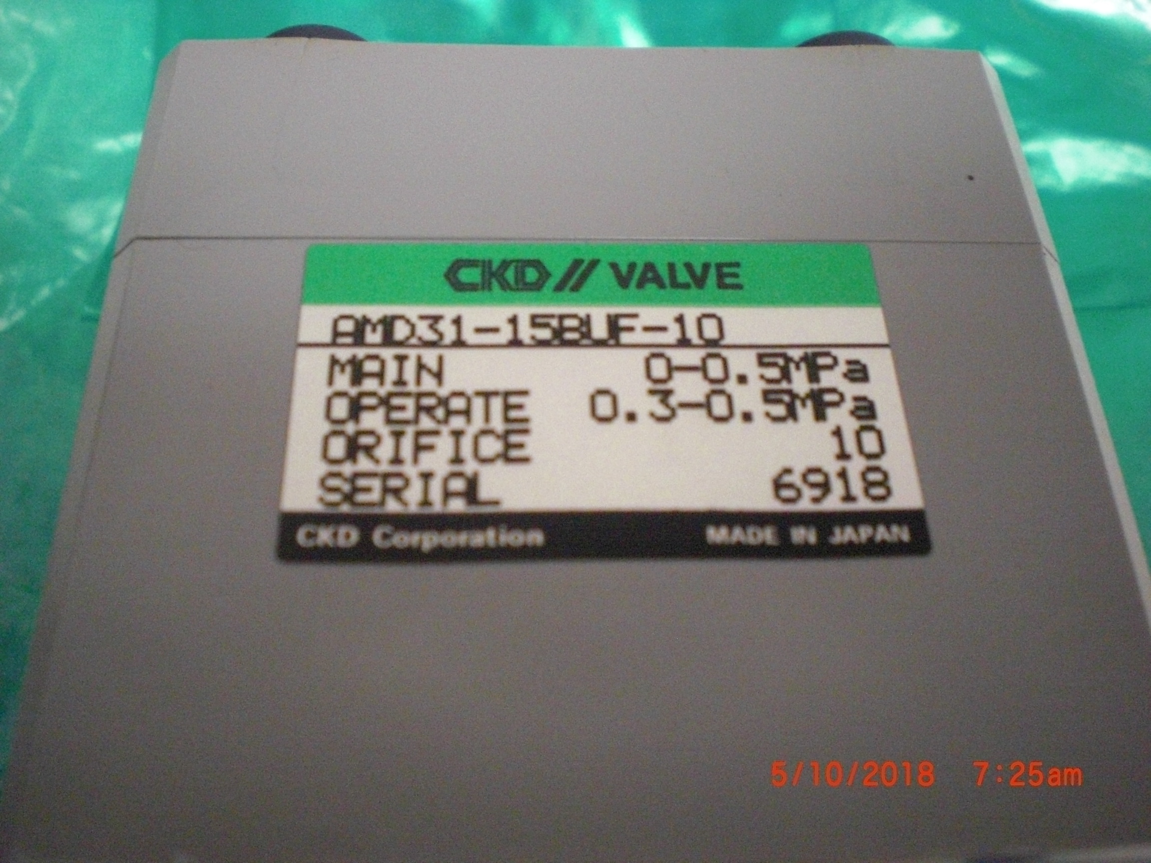 Valve CKD AMD31-15BUF-10 PFA AOV 1/2T Flowell | eBay