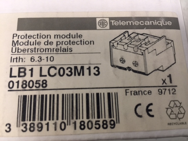 Relay PROTECTION MODULE 73546-03 TELEMECANIQUE LB1 LC03M13 | eBay