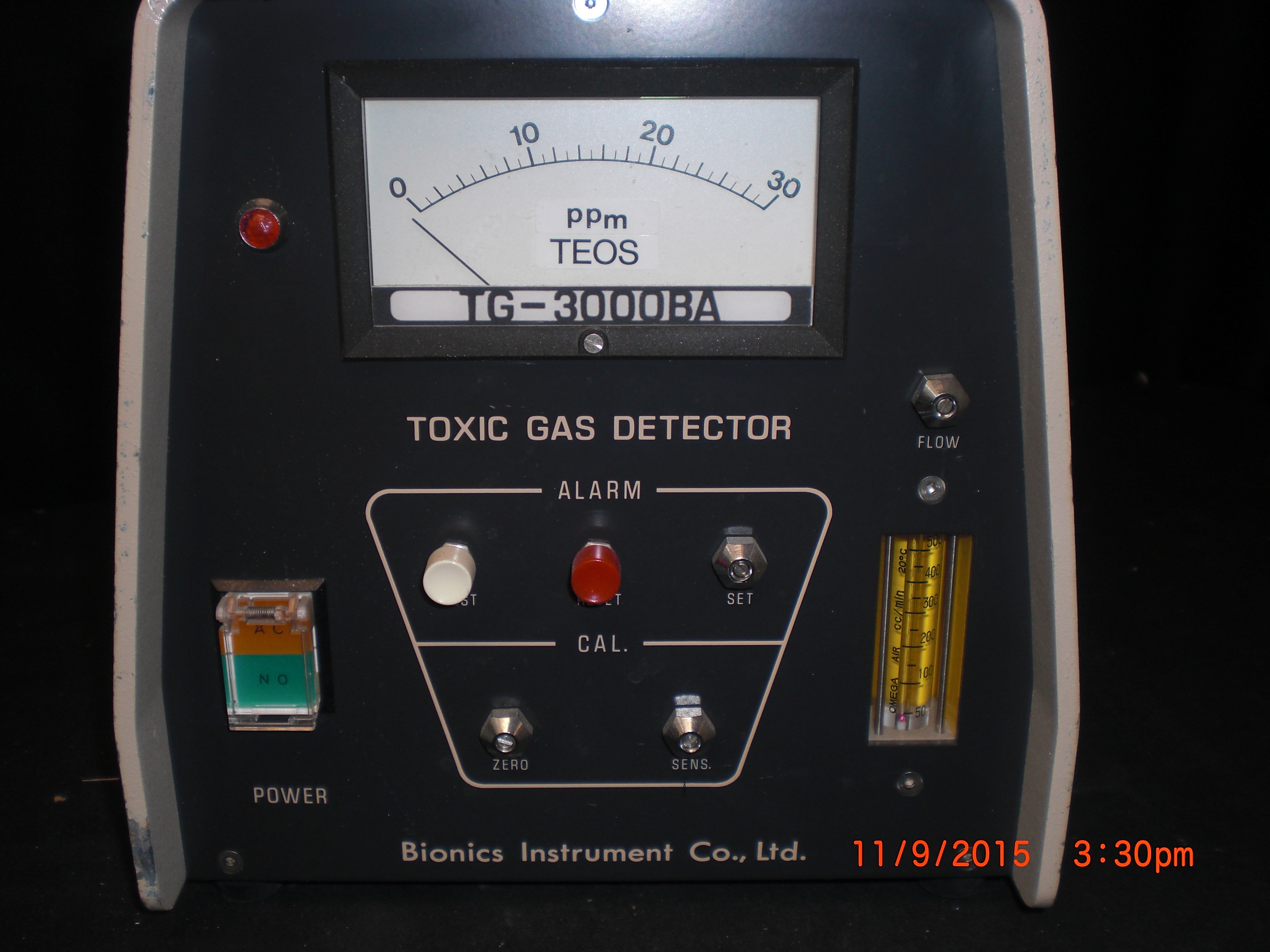 Instrument Toxic Gas Detector TEOS BIONICS INSTRUMENT TG-3000BA ...