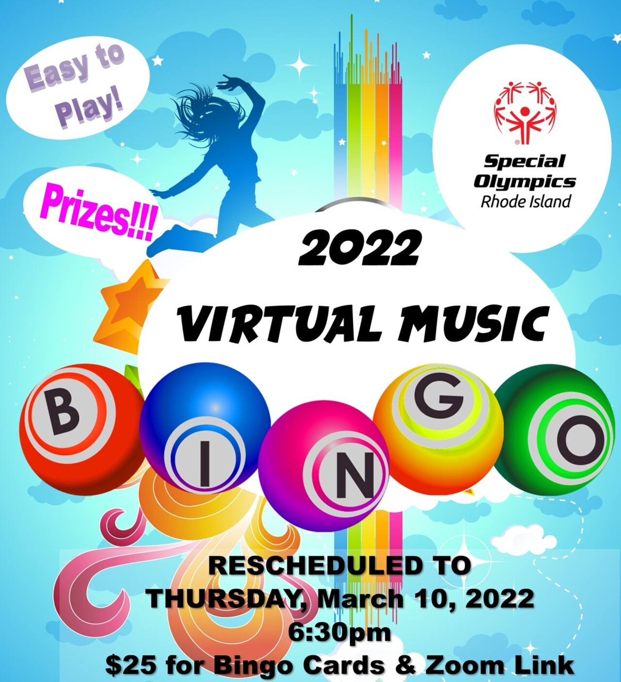 Virtual Music Bingo RSVP Page For Special Olympics RI Virtual Music Bingo RSVP Page For Special Olympics RI