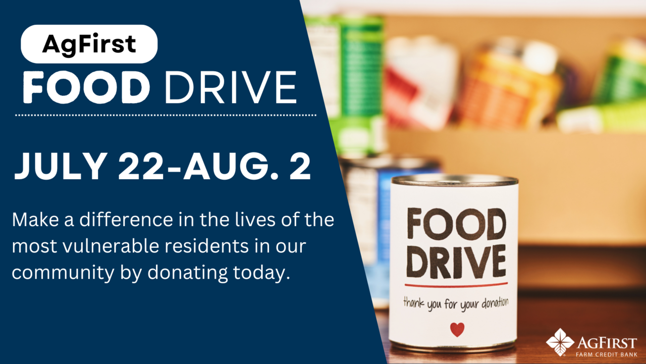 AgFirst Farm Credit Bank Fundraising Campaign for Harvest Hope Food Bank