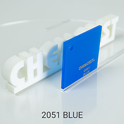 Home 177 48" X 96" BLUE 2051 CHEMCAST ACRYLIC SHEET CAST PAPER MASKING