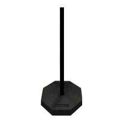 Home ROLL-A-POST 30# SOLID RUBBER BASE WITH 60" BLACK POST