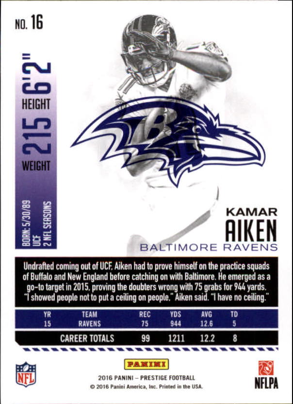2016 Prestige Football Base Singles #1-113 (Pick Your Cards) | eBay