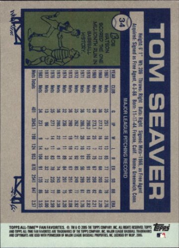 TOM SEAVER MLB Baseball Trading Card Singles (Pick Your Cards) | eBay