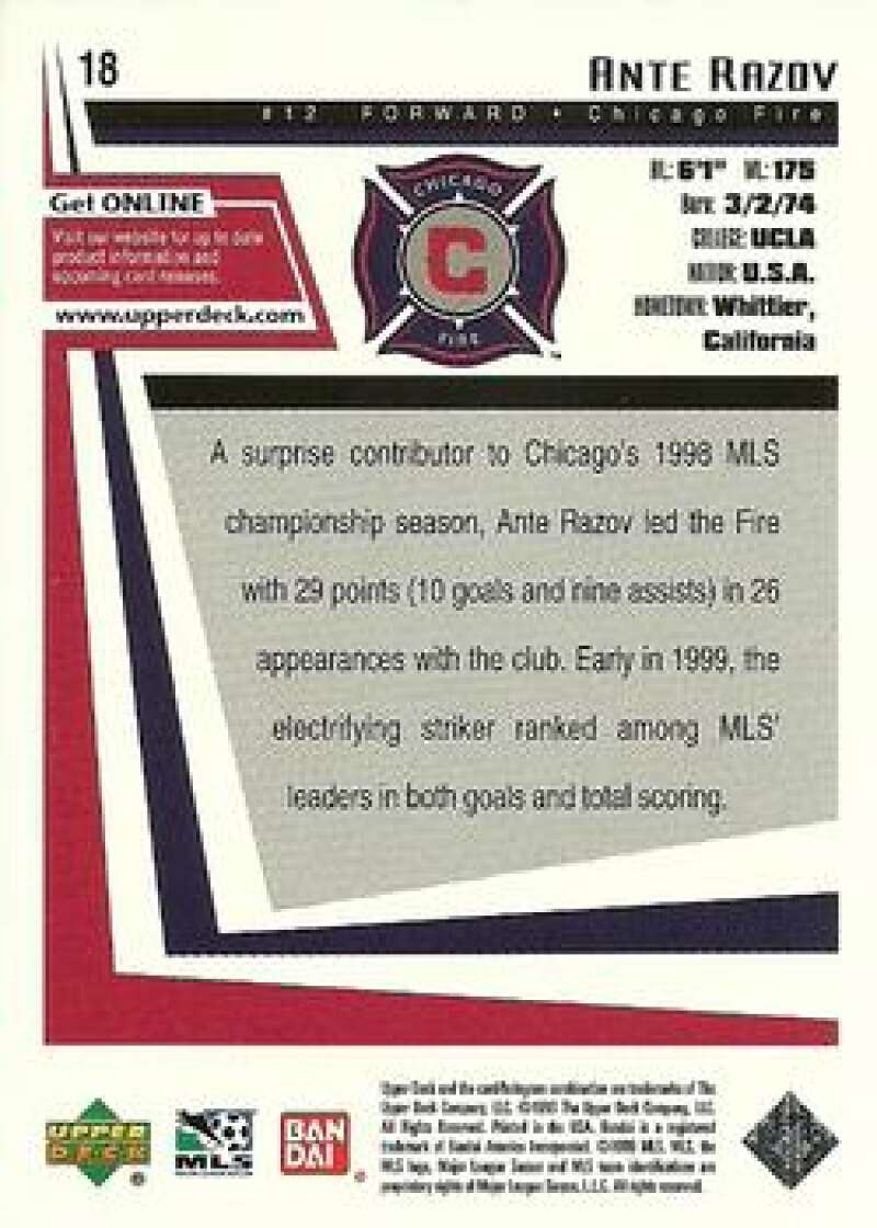 1999 Upper Deck MLS Soccer Cards Pick From List/Complete Your Set Base ...