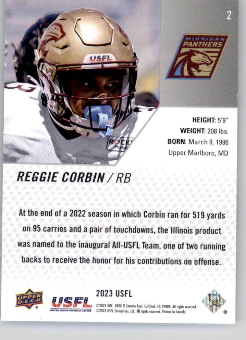 2023 Upper Deck USFL Football Cards Pick From List/Complete Your Set w ...
