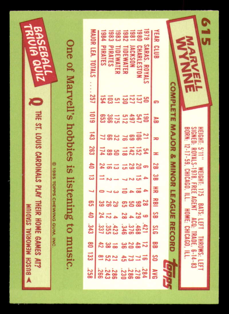1985 Topps Tiffany Set Break 600-792 * Pick Your Card * Front and Back ...