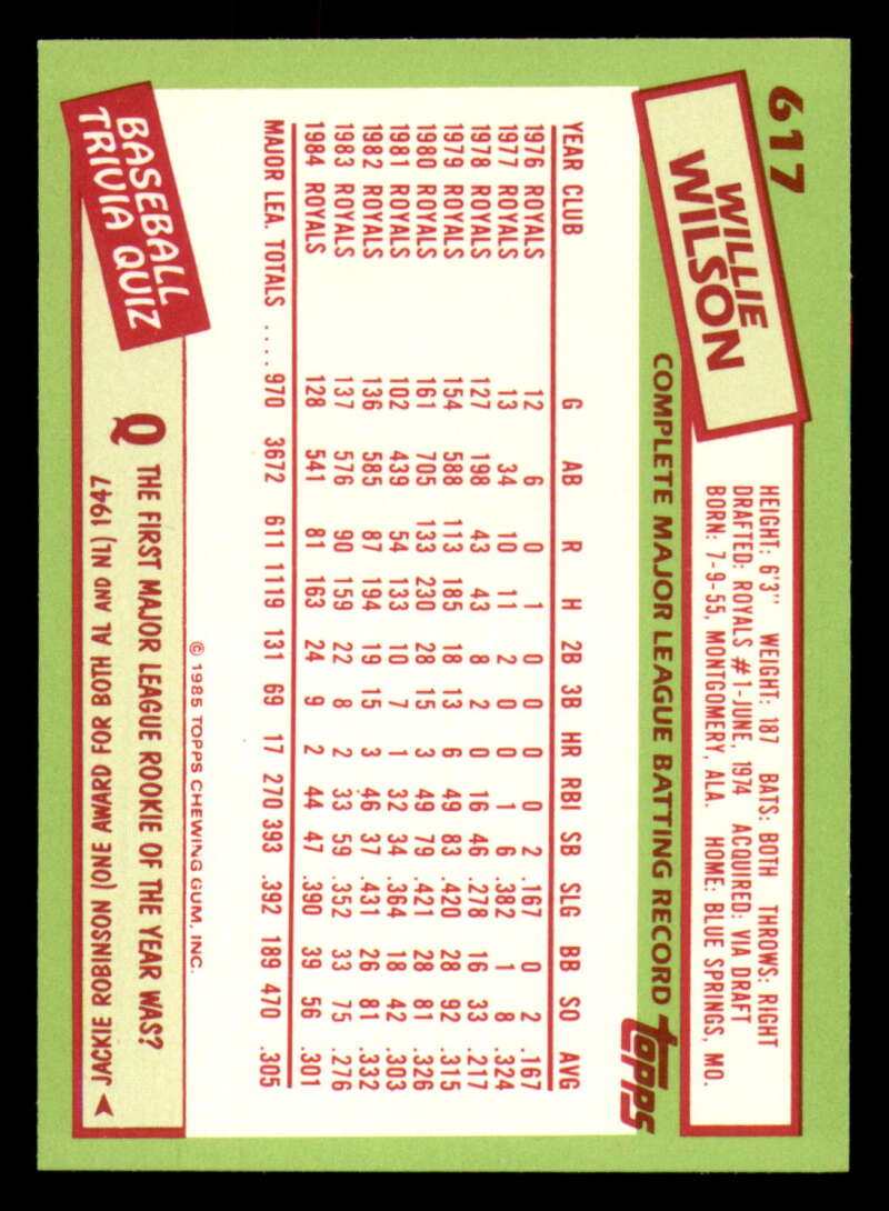 1985 Topps Tiffany Set Break 600-792 * Pick Your Card * Front and Back ...