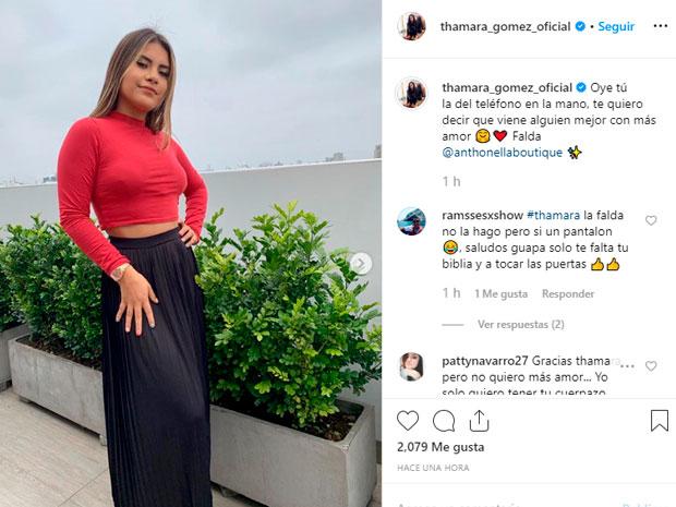 Instagram | Thamara Gómez | Cantante envía fuerte indirecta a sus ...