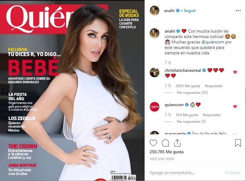 Instagram: Anahí está embarazada por segunda vez | El Popular