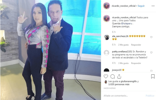 Gisela Valcárcel: Ricardo Rondón apoya a Tula Rodríguez y así lo ...