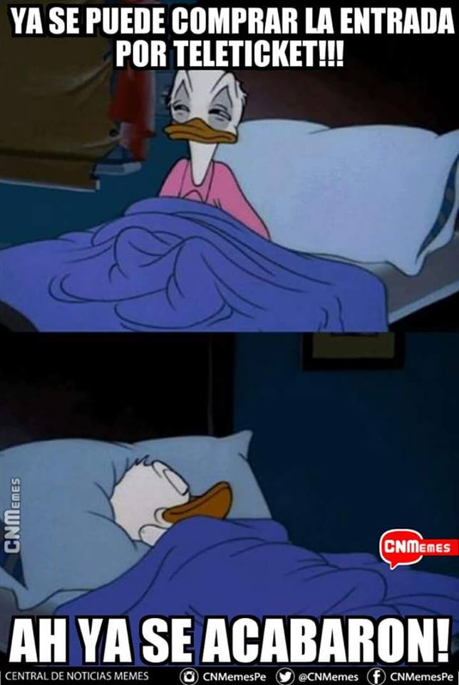 Facebook: Divertidos memes tras alboroto por venta de entradas para el ...