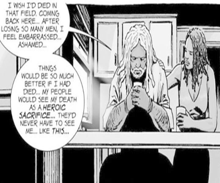 The Walking Dead: Compara la muerte de Shiva en los cómics y en la ...