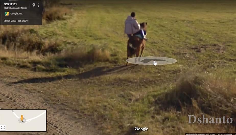 Google Maps: Jinete y su caballo protagonizan insólita escena [FOTOS ...
