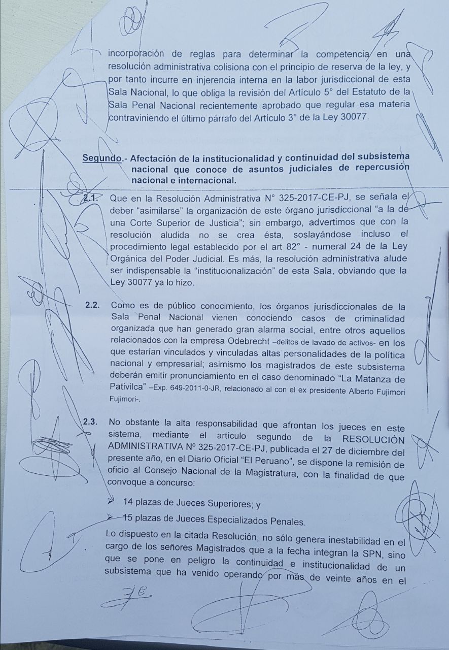 Jueces De La Sala Penal Nacional Rechazan Estatuto Del Poder Judicial
