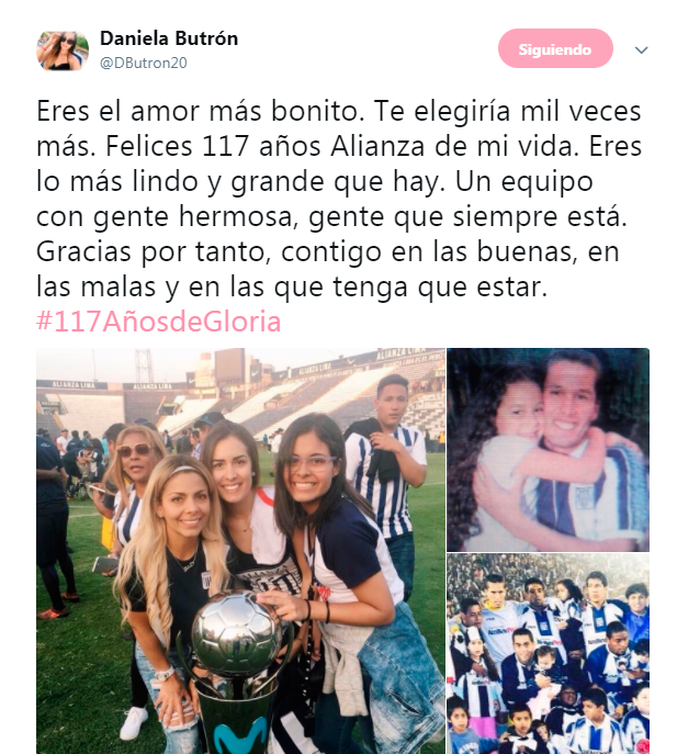 Hija de Leao Butrón sorprende con mensaje por aniversario de Alianza ...