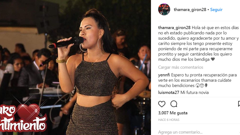Thamara Gómez y su mensaje en Instagram tras accidente [VIDEO ...