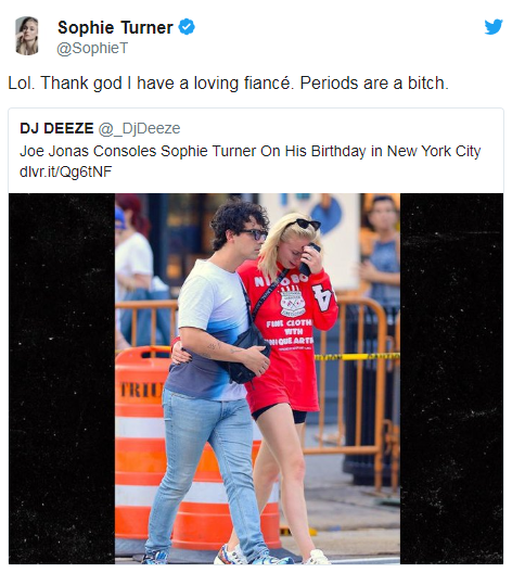 Sophie Turner y Joe Jonas: Actriz explica por qué estaba llorando ...