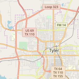 Maps Of Tyler Texas And Smith County Texas Area Towns