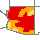 Interactive Arizona Heat Zone Map - Average Days the Temperature ...