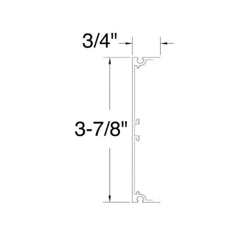 10 ft x 4 in Armstrong Axiom Classic Curved Trim / Custom Color - AX4CURXX