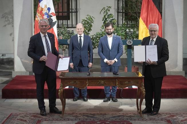 Visita oficial a Chile del Canciller alemán Olaf Sholz - Gob.cl
