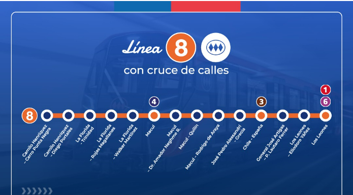 Conozca cuáles serán las estaciones de la nueva Línea 8 de Metro - Gob.cl