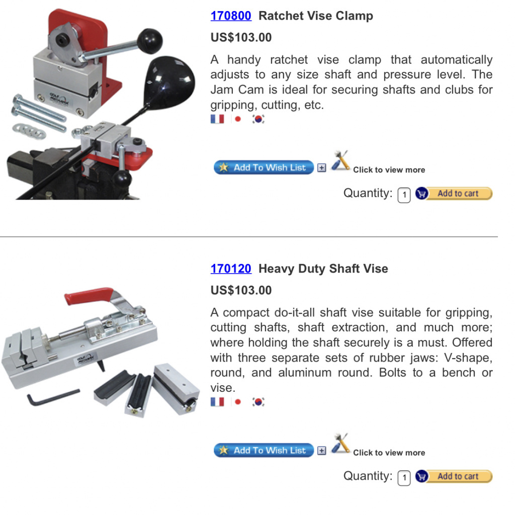 Ratchet Vice Clamp vs Heavy Duty Shaft Vice - WRX Club Techs - GolfWRX