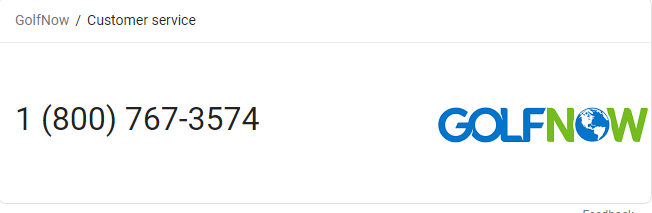 Does GolfNow have a customer service phone number where you can talk to ...