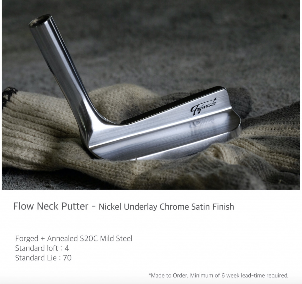 Fujimoto "Flow Neck" Putter HEAD ONLY - For Sale Archive-For Feedback ...