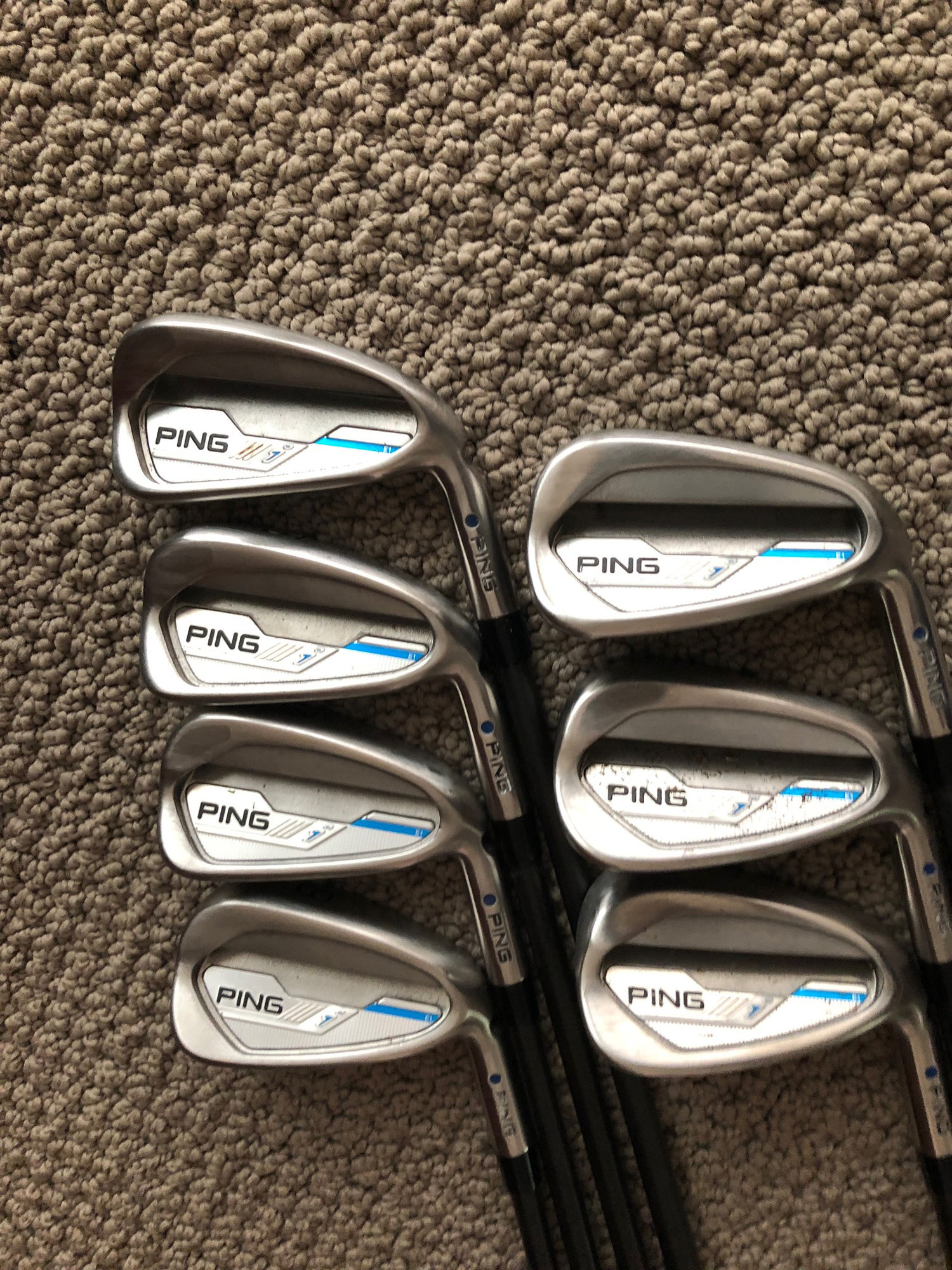 Refinished Ping i E1 Irons, 5-UW;Paderson Shafts: Callaway Epic Tour ...