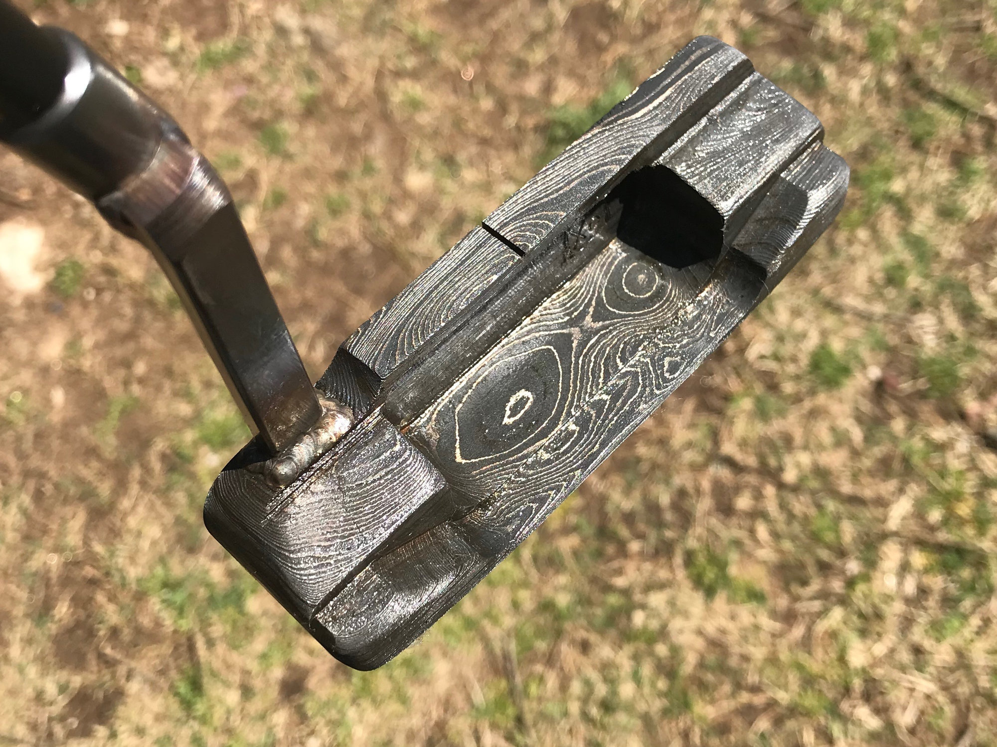 SOLD!!! Custom Damascus Carbon Putter by Lumpy - For Sale Archive-For ...