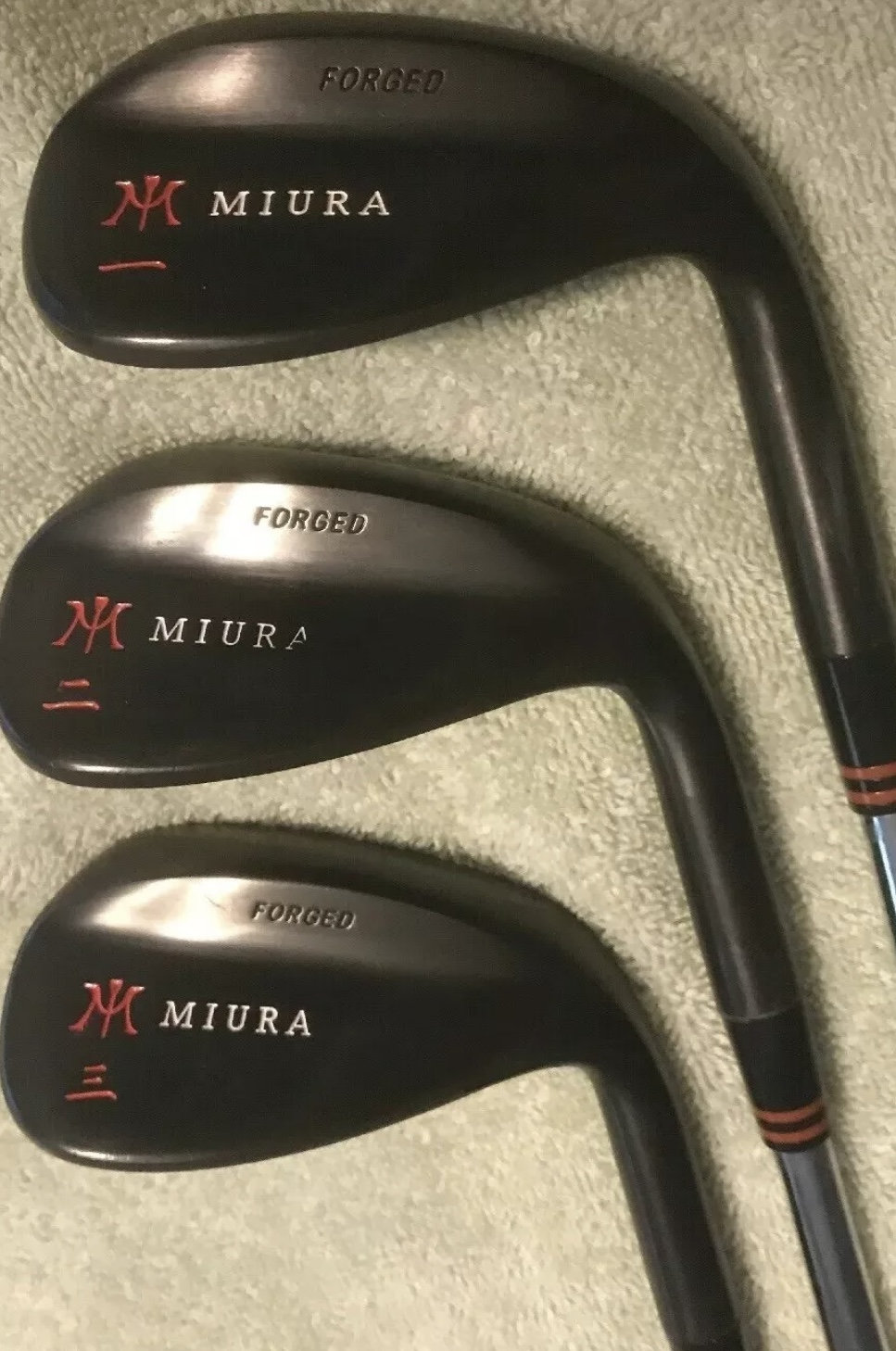 Miura Retro Blades Custom Black Oxide Finish Tour Issue 3-P $700 OBO ...