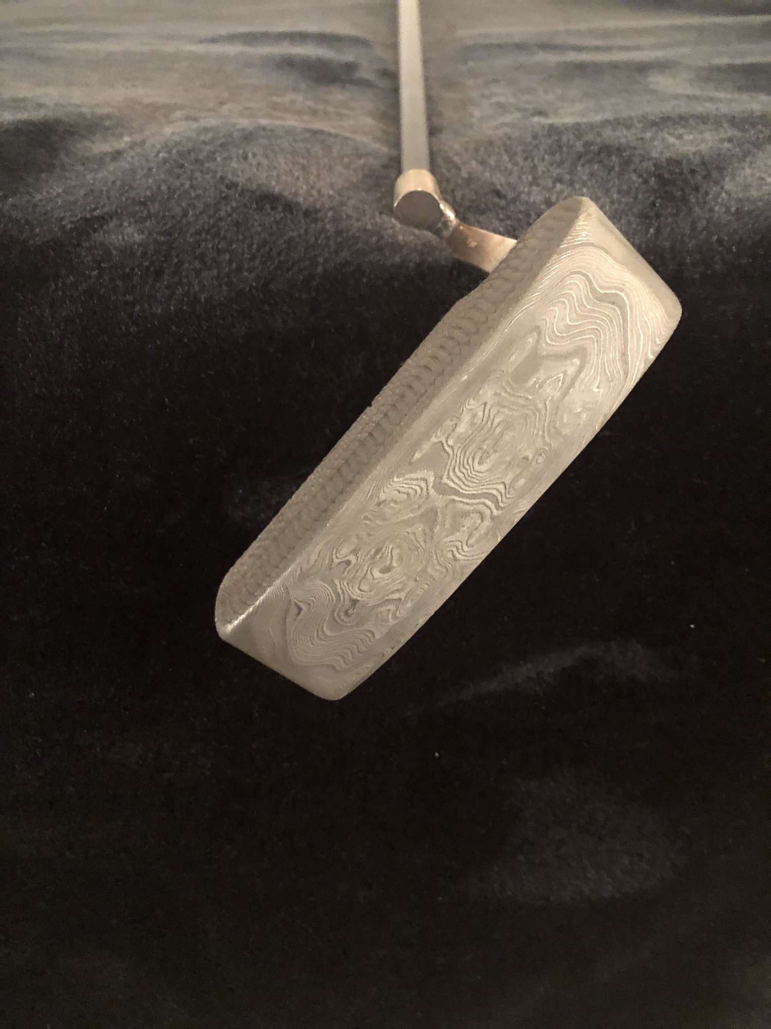 SOLD!!! Custom Damascus Carbon Putter by Lumpy - For Sale Archive-For ...
