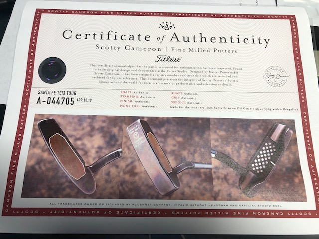 Scotty Cameron Santa Fe CT, Bastain, Gene Nead Putters - For Sale ...