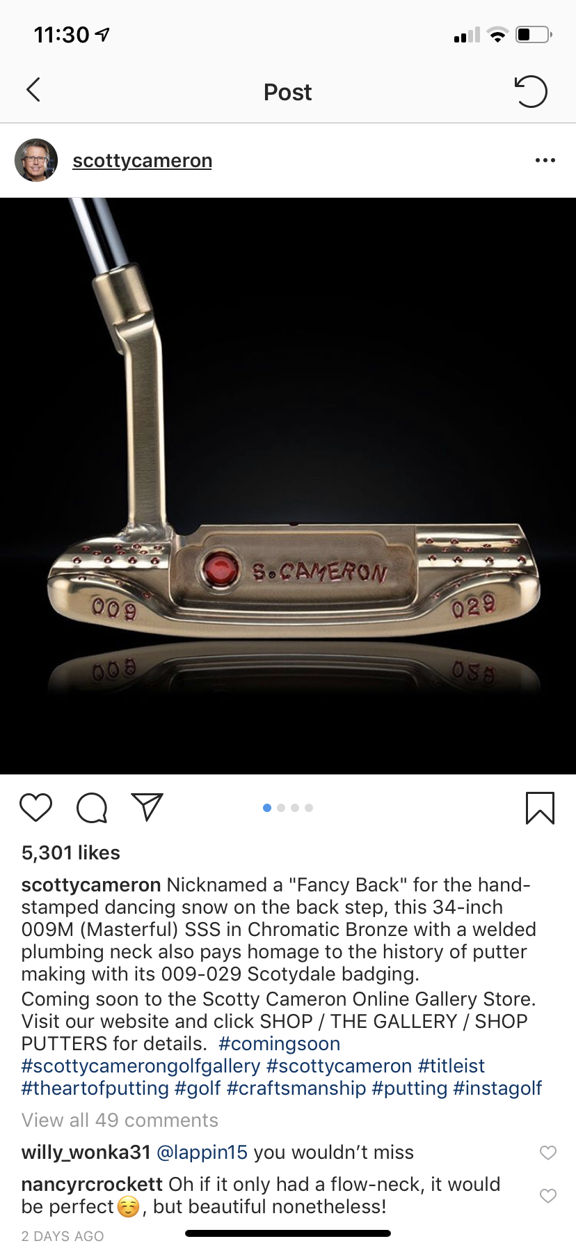 Piretti putter, Workshop Custom Tour Putter - **Trade for a circle T ...