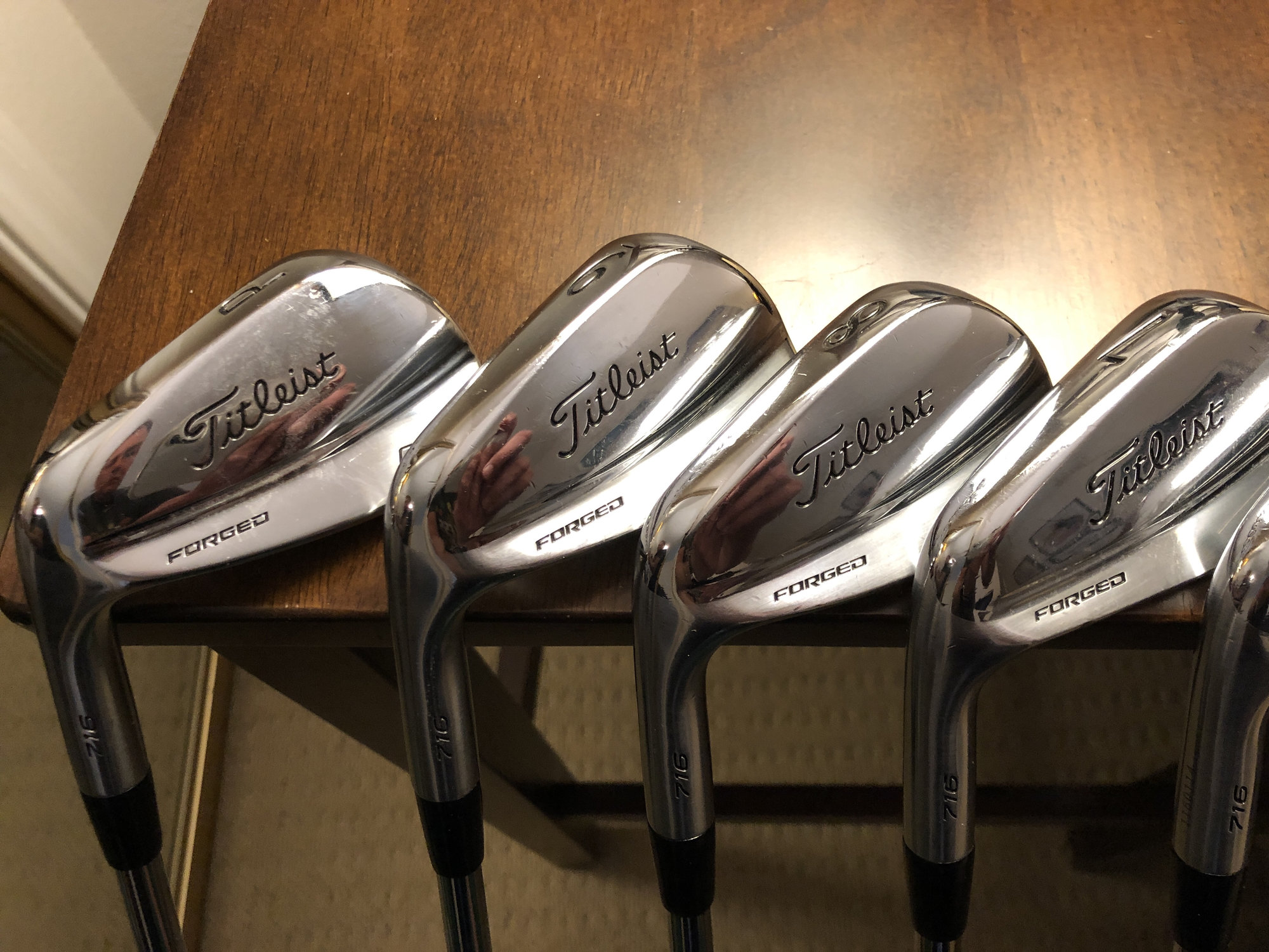 Titleist 716 MB irons 3-PW and Mizuno MP 18 SC 4-PW & 50 degree wedge KBS shafts (Forged ...