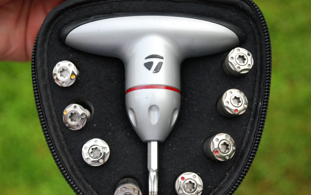 TaylorMade Black DJ Spider putter - TM weight kit - TM driver shafts ...