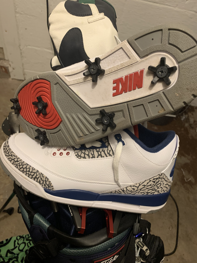 My latest golf kicks creation - Jordan 3 True Blue. - Golf Style and ...