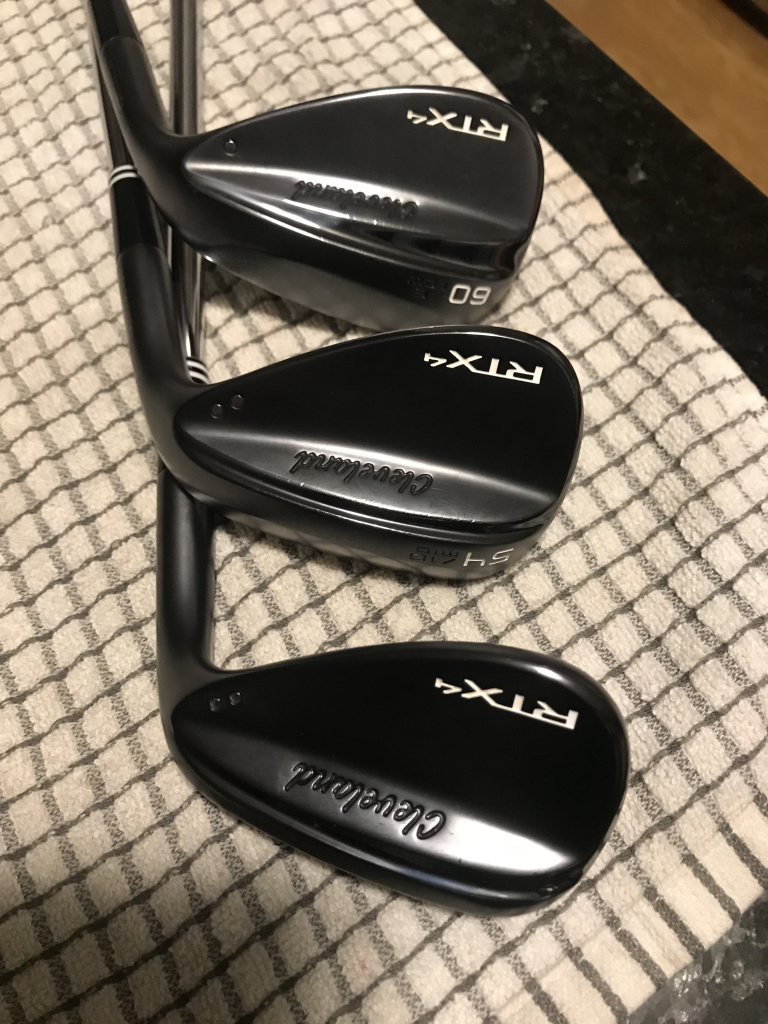 ?PRICE DROP? Cleveland RTX-4 Wedge Set 50-54-60 Black Satin $225 !! NOW ...